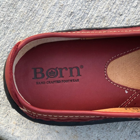 Born | Shoes | Womens 75 Born Handcrafted Red Leather Slip On | Poshmark